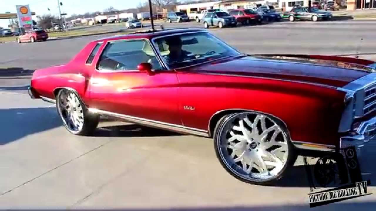 Kand Red 1977 Monte Carlo on Brushed 26" Amani's | PMR TV - YouTube
