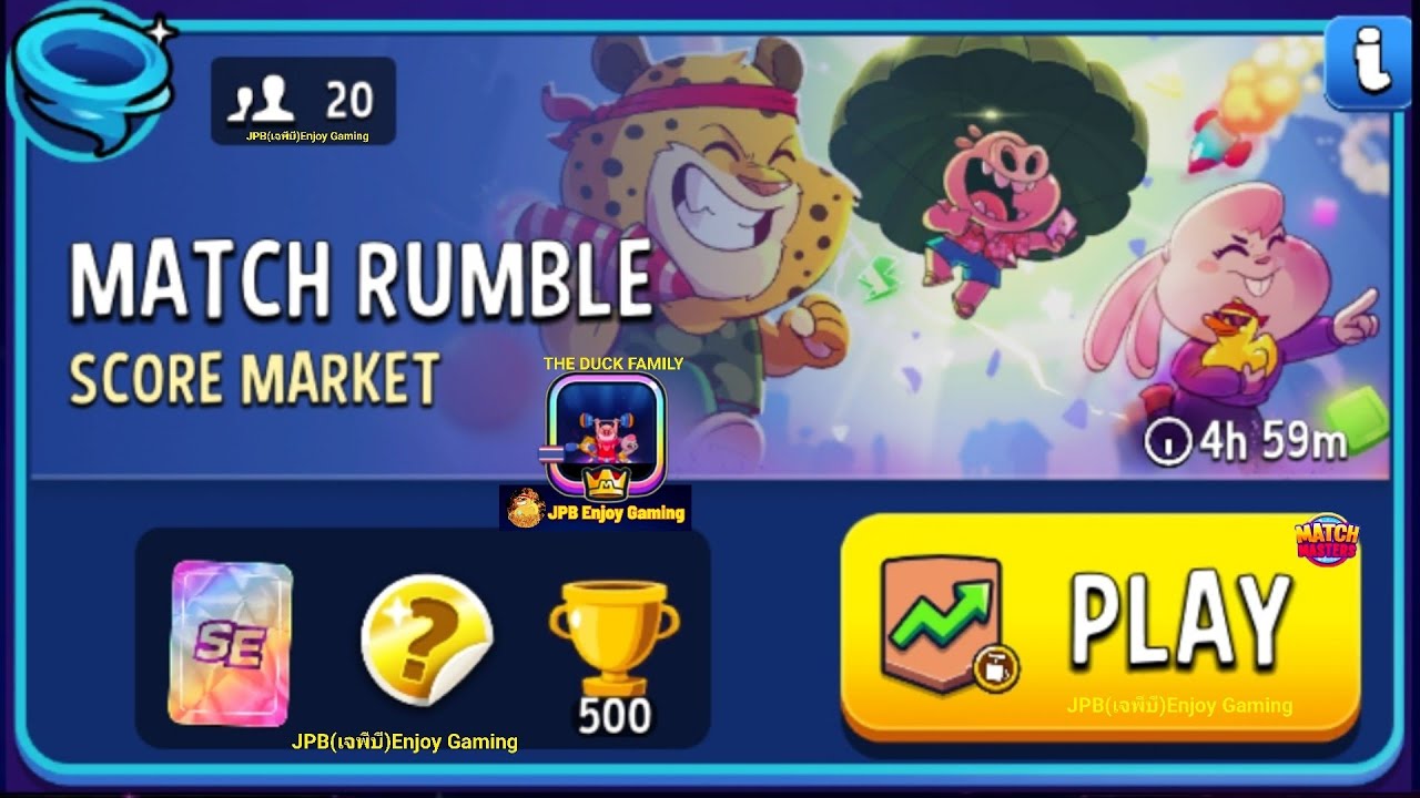 Match Rumble 20 Player Score Market+Blow'Em Up Match Masters. - YouTube