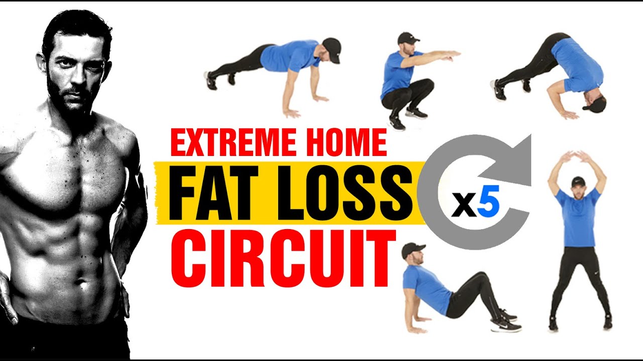Extreme Full Body Fat Loss Circuit - Lose Belly Fat - Body-Weight ...