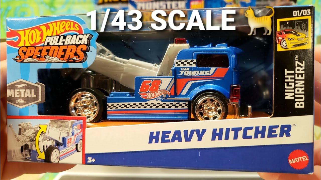 HOT WHEELS HEAVY HITCHER PULL-BACK SPEEDERS UNBOXING AND REVIEW!...💙🧡 ...