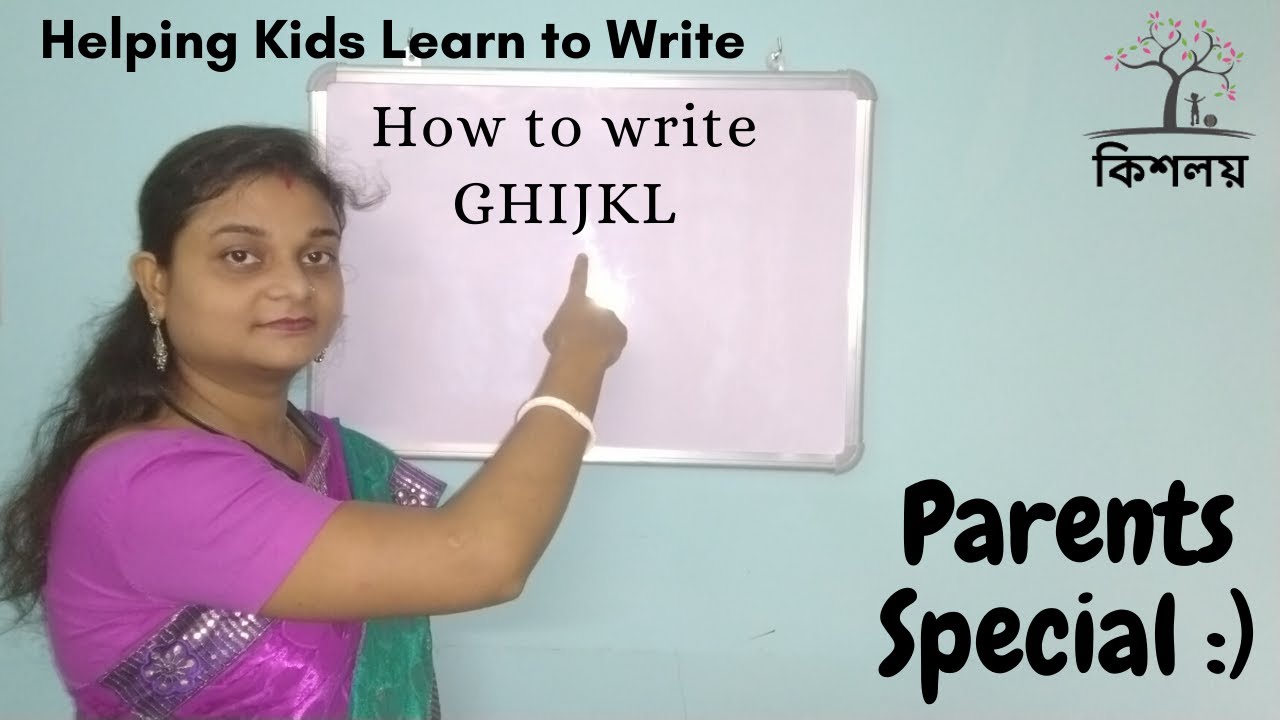 How to write GHIJKL | Writing Alphabet Letters 🧒 | বাচ্চাদের জন্য ...