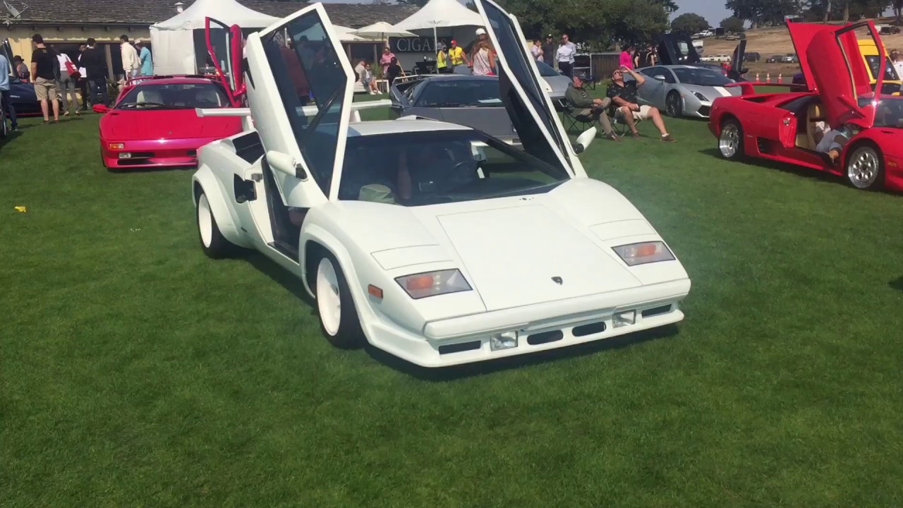 Lamborghini Countach @ Concorso Italiano Monterey 2017 - YouTube