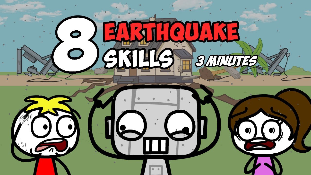 9 Essential Earthquake Safety Skills in 3 Minutes (Animated Guide ...
