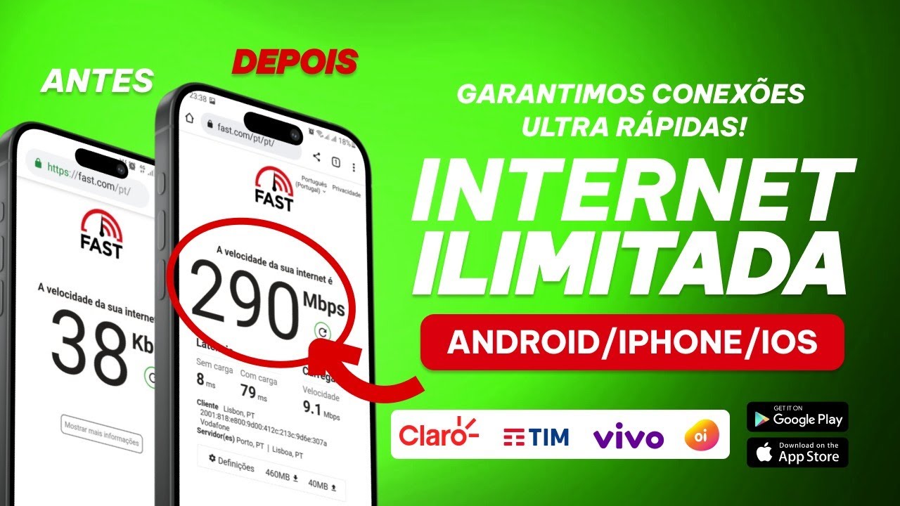🚀📱A MELHOR DO BRASIL - INTERNET ILIMITADA para ANDROID e IOS!! VELOZ E ...