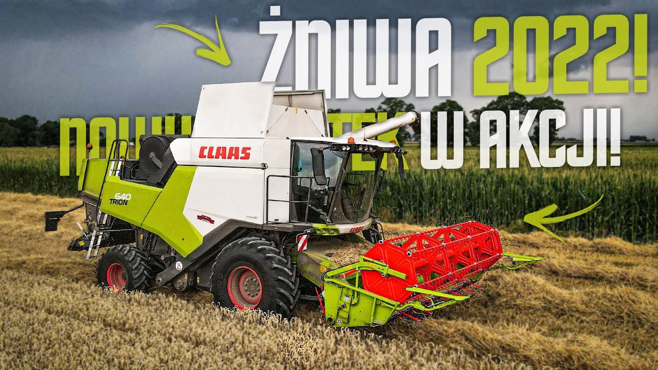 🔥NOWY TRION 640 W AKCJI🔥ŻNIWA PSZENICY 2022🔥TRION 640 & NEWHOLLAND🔥 ...
