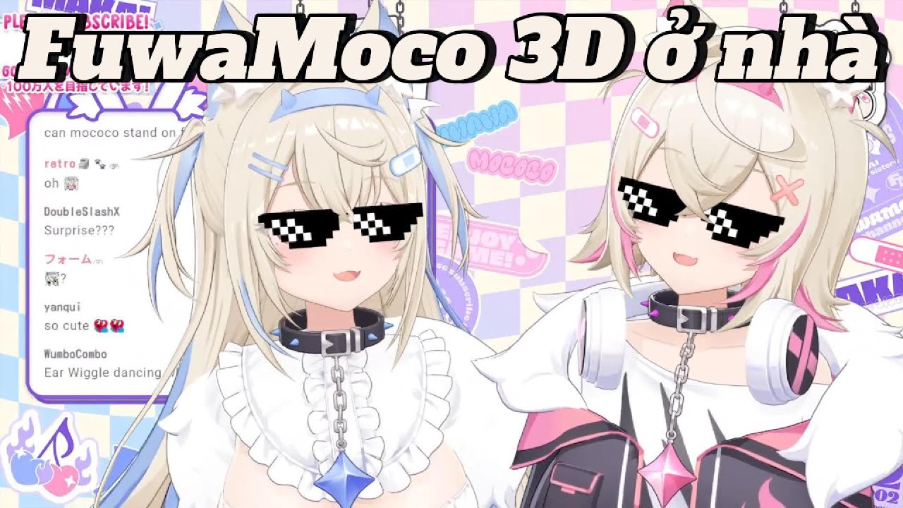 FUWAMOCO 3D ở nhà siêu dễ thương và ... sus ??? [VietSub/Hololive ...
