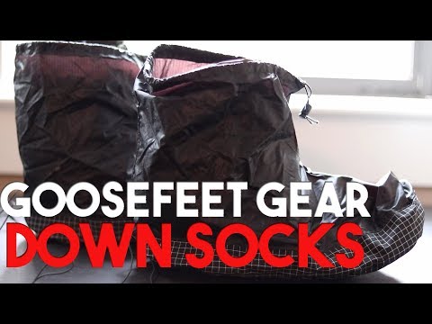 COZY FEET: Reviewing The Goosefeet Gear Down Socks (Booties)