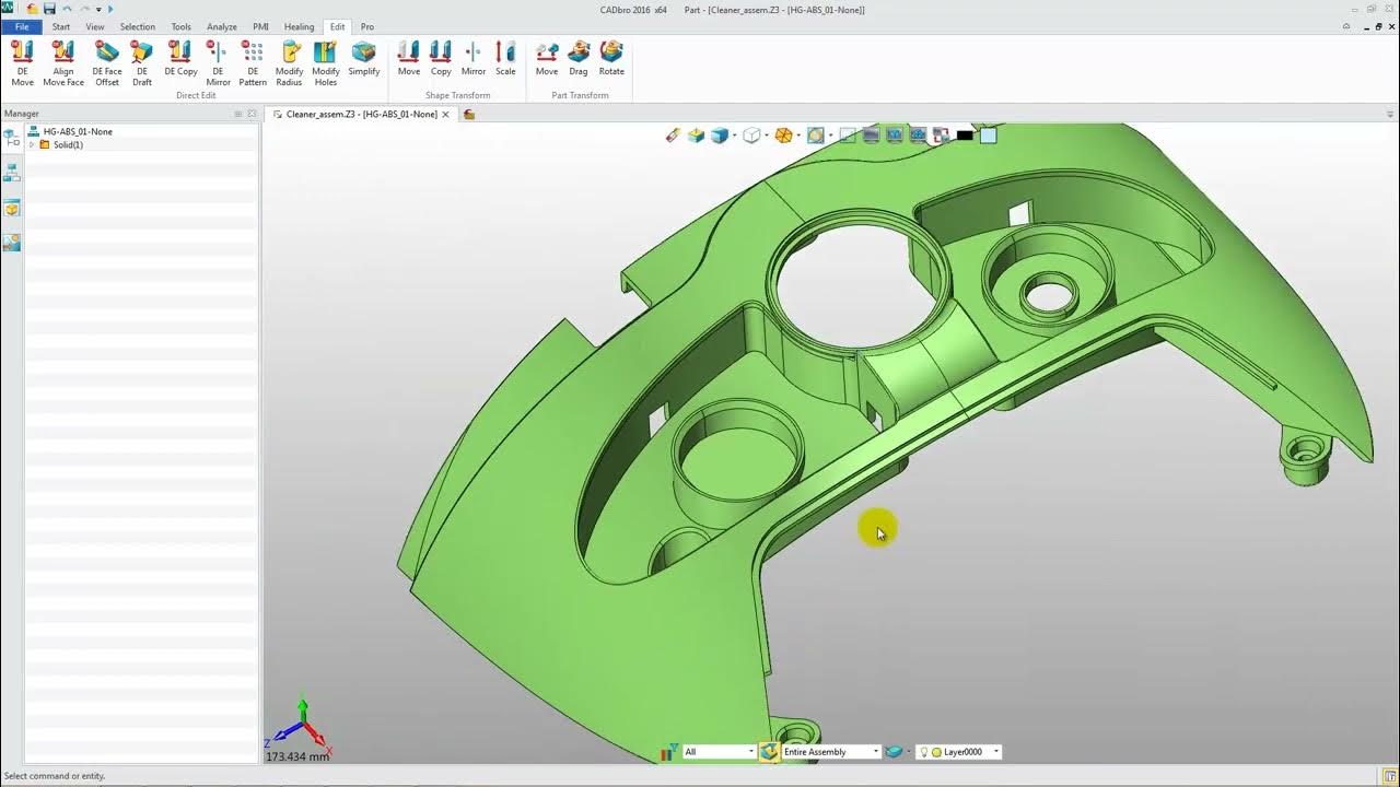 CADbro 3D CAD Görüntüleyicide 3D Model Nasıl İyileştirilir ve Düzenlenir - YouTube