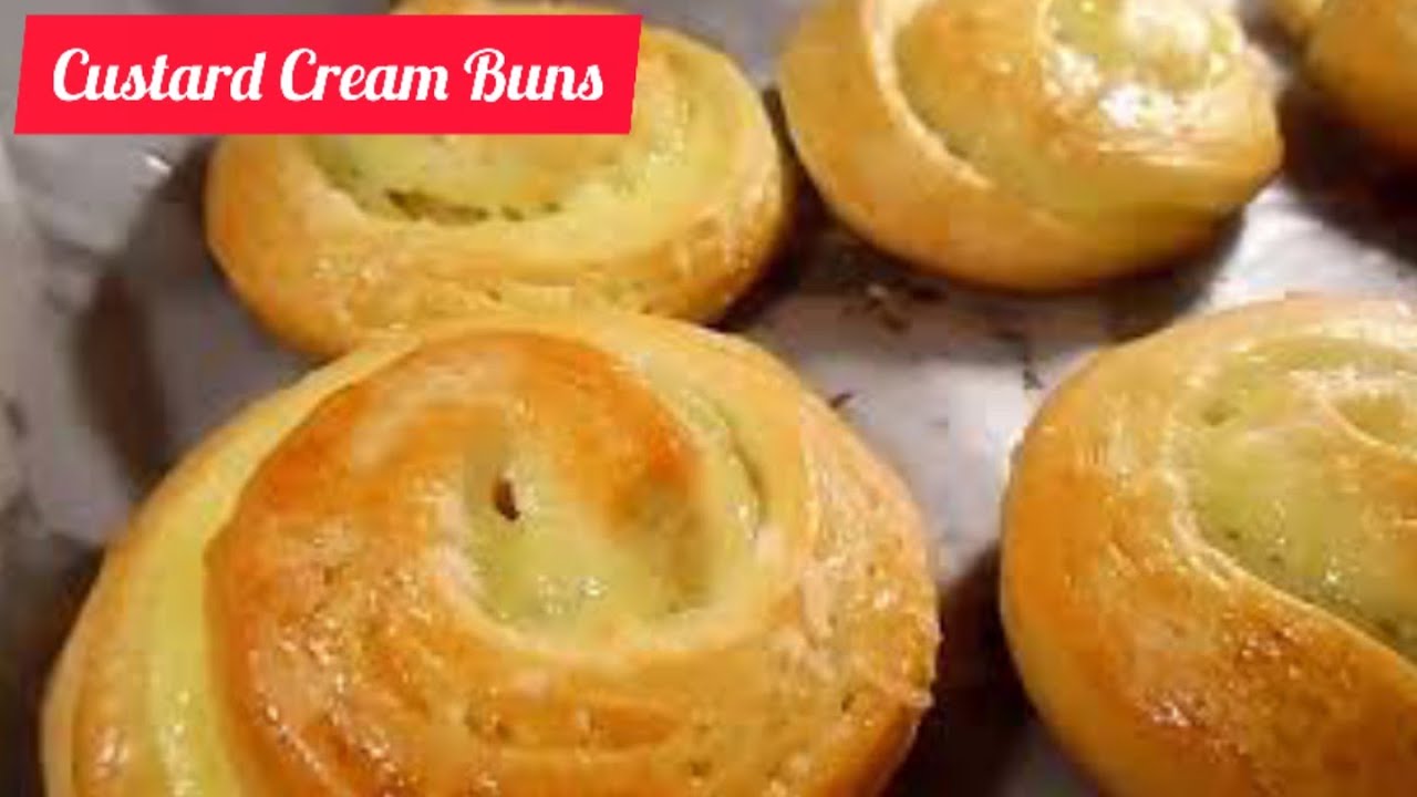 Custard Buns Recipe | Custard Cream Buns By Recipe Hub With Lubna ...