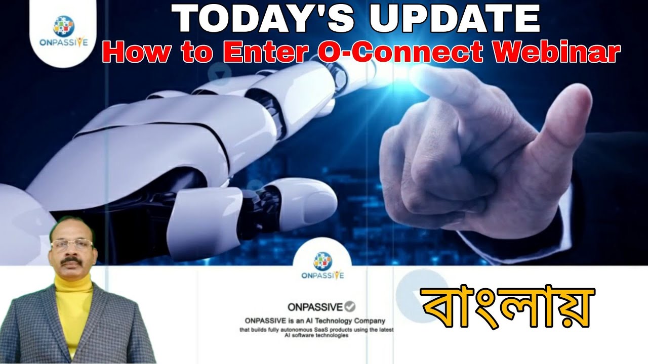 Onpassive Today's Update | How to Enter O- Connect Webinar Today ...