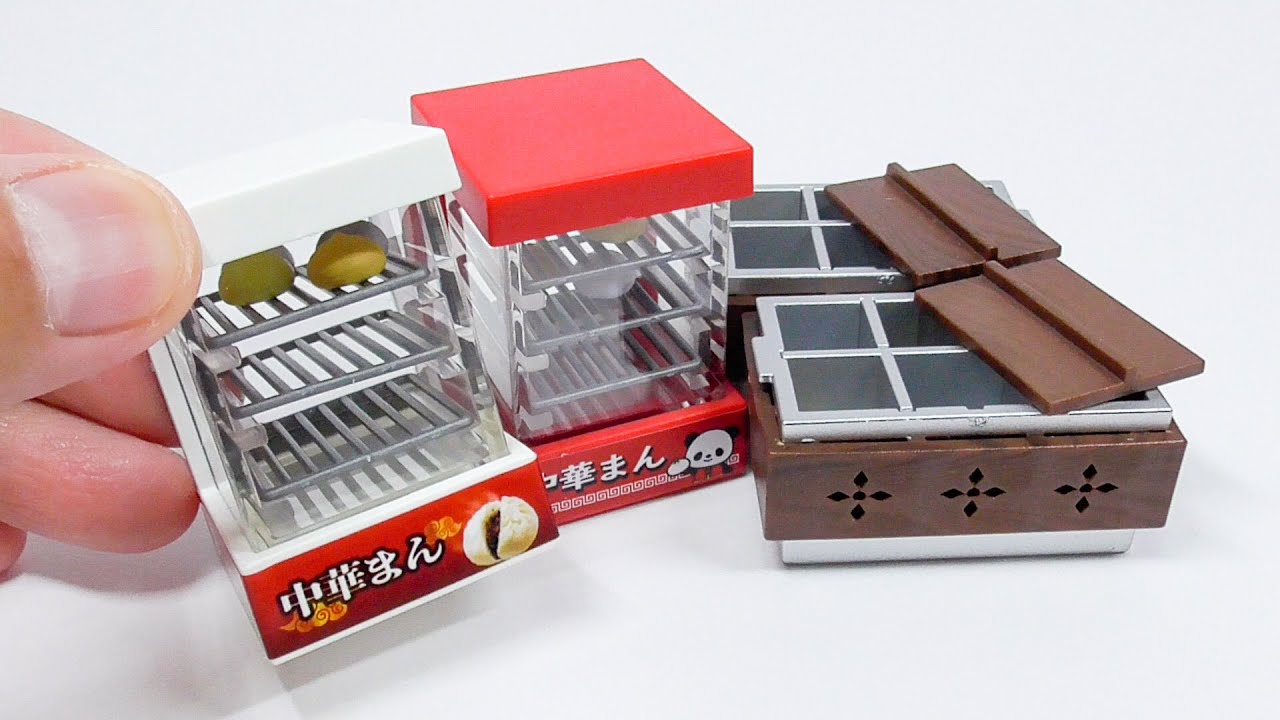 Oden and Chinese steamed bun display set All 4 types - YouTube