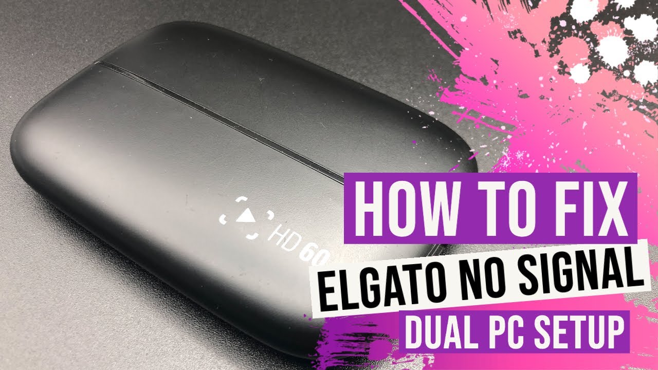 How to Fix Elgato No Signal Issue Red Light Game Capture Card PC To PC ...