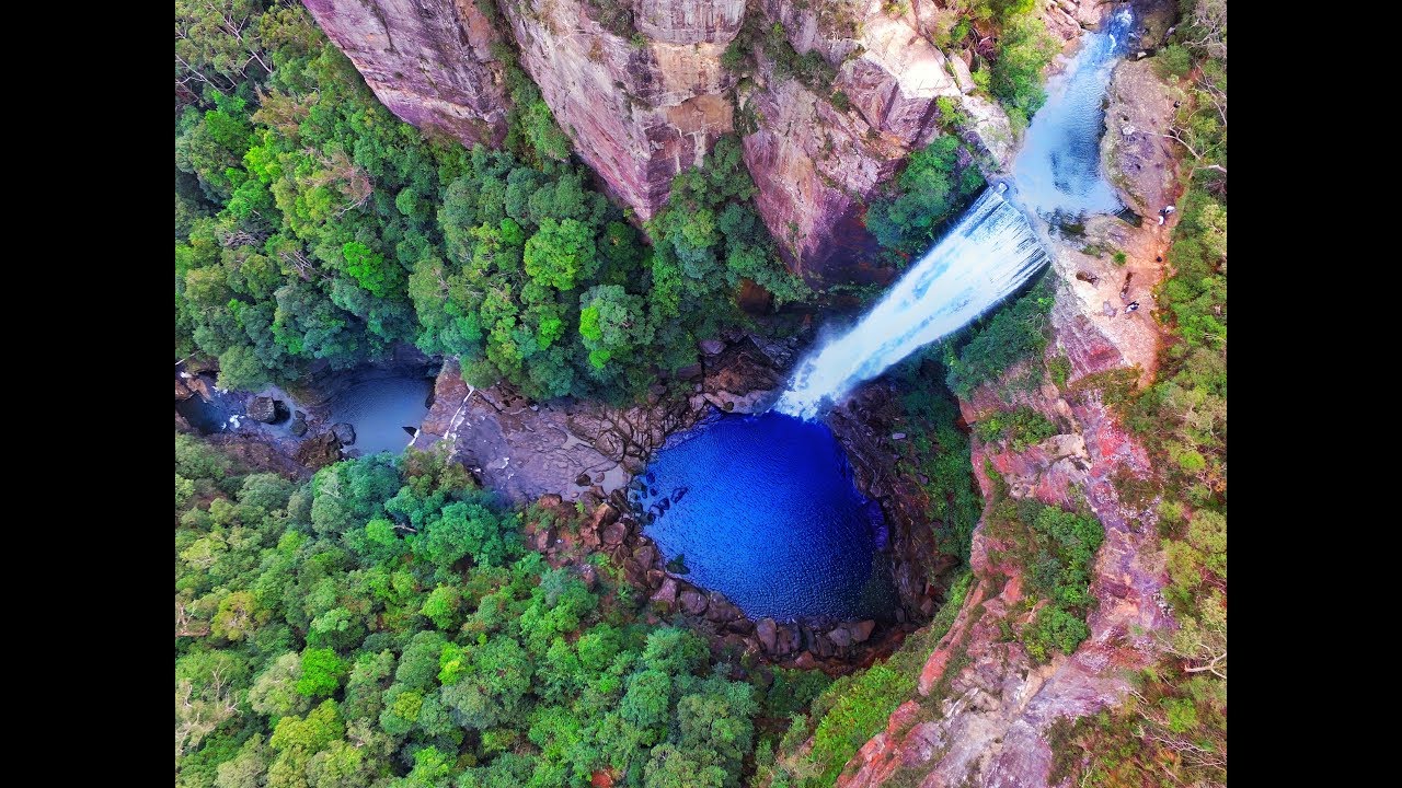 4K Waterfall Drone Footage Video - YouTube