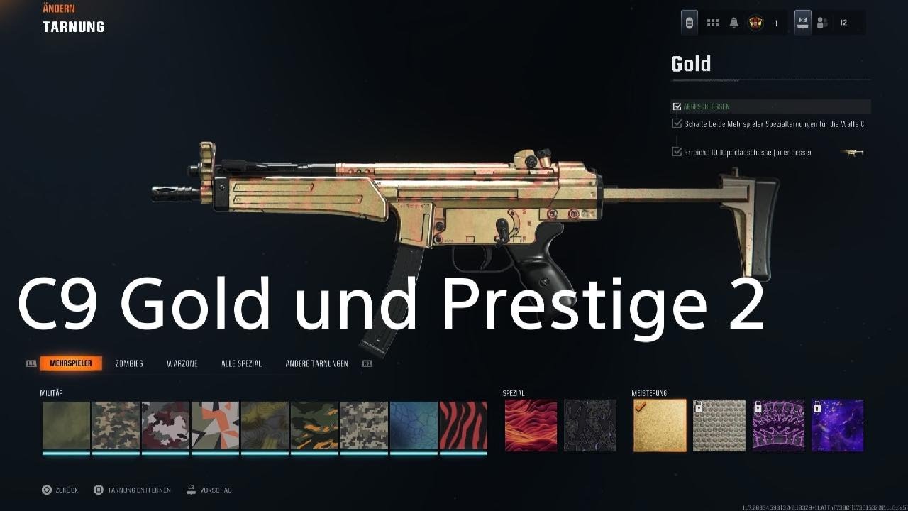 Call of Duty BO6 C9 Gold und Prestige 2 Road TOo dark Matter - YouTube