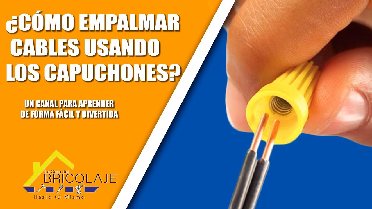 ¿Cómo empalmar cables usando Capuchón? - YouTube