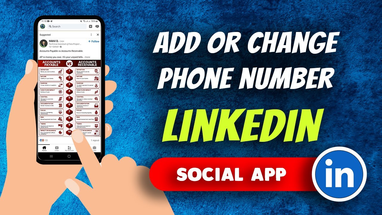 How To Add Phone Number On LinkedIn App (2025) - YouTube