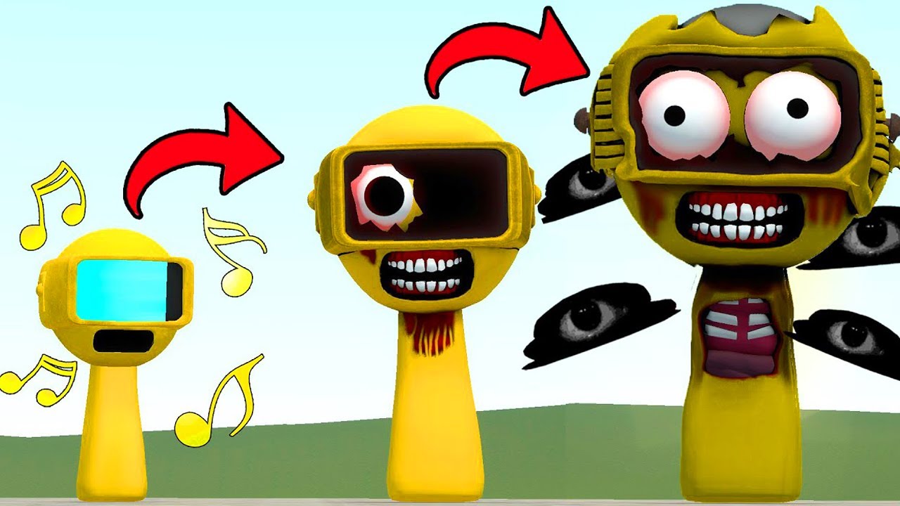 New Horror Evolution Sprunki Garnold Phase 3 Song In Garrys Mod Youtube