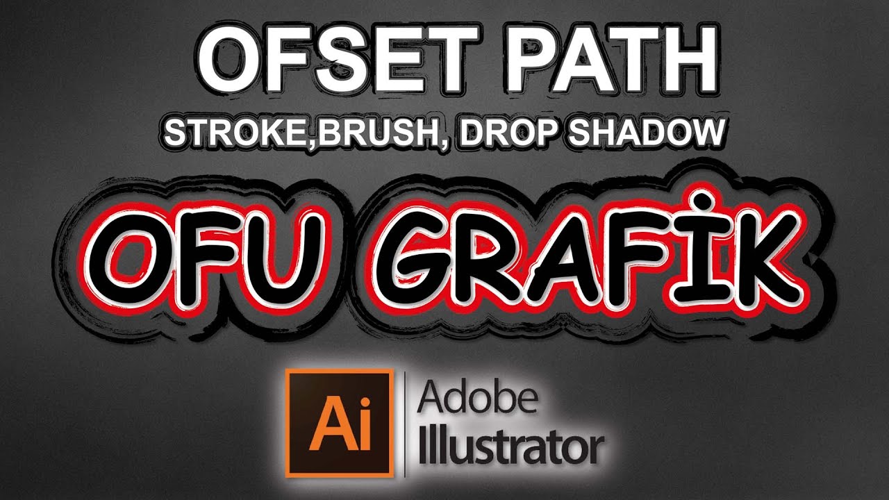 ADOBE ILLUSTRATOR OFSET PATH, STROKE, BRUSH VE DROP SHADOW KULLANIMI ...