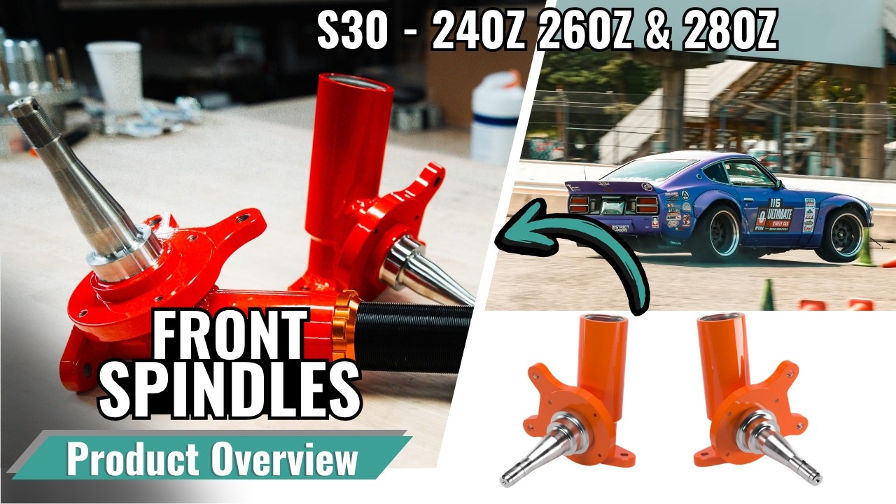 Apex Engineered - S30 240Z 260Z 280Z Front Spindle - YouTube