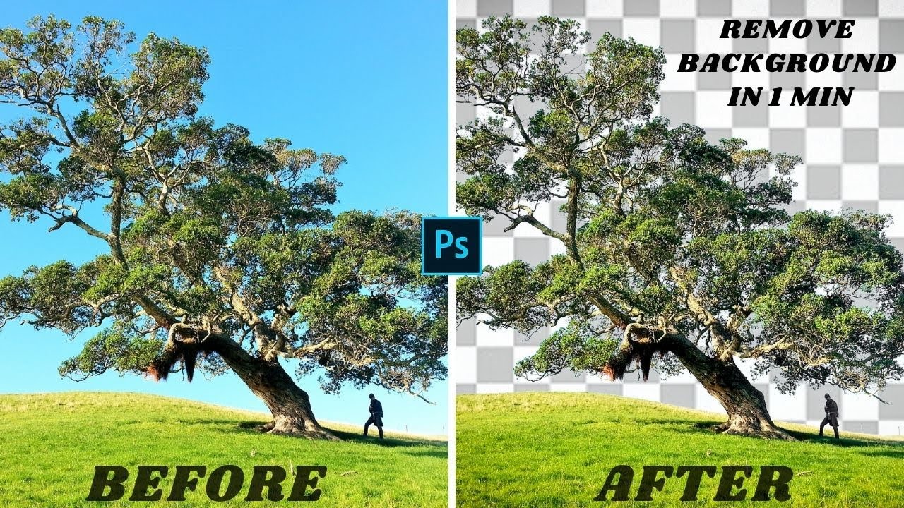 How to Cut Out a Tree in Photoshop in One Minute // Photoshop Tutorial ...