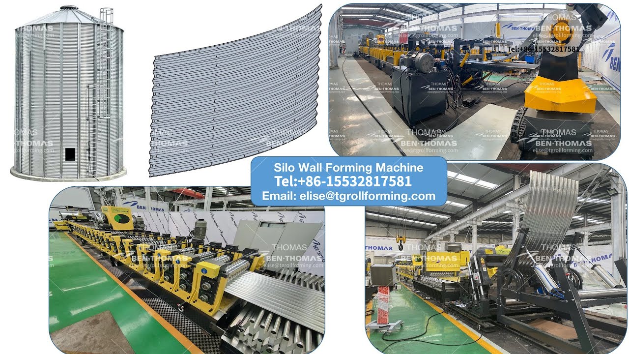 Silo corrugated steel plate line | ferrule manufacturing line for metal ...