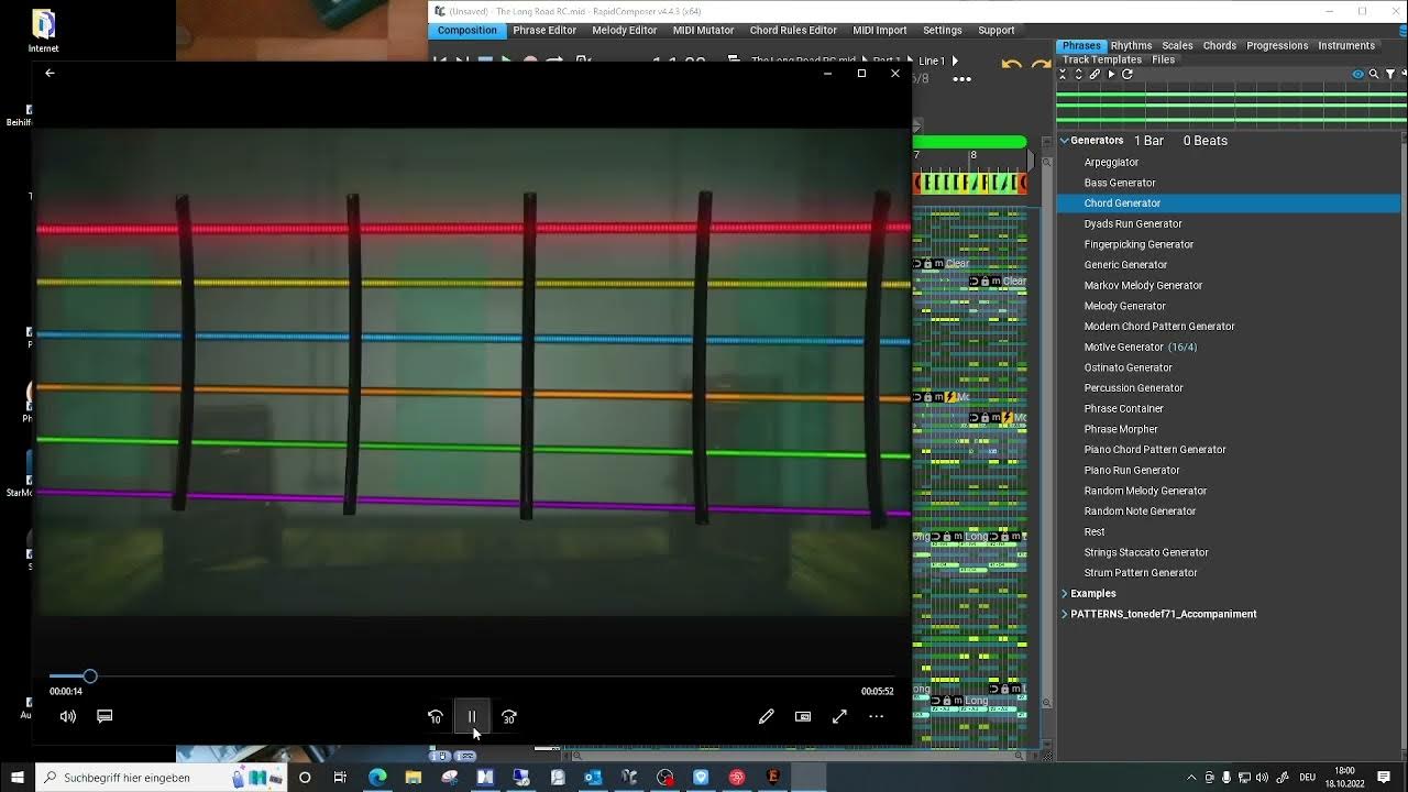 Rapid Composer - Create variation of melody - Sample - YouTube