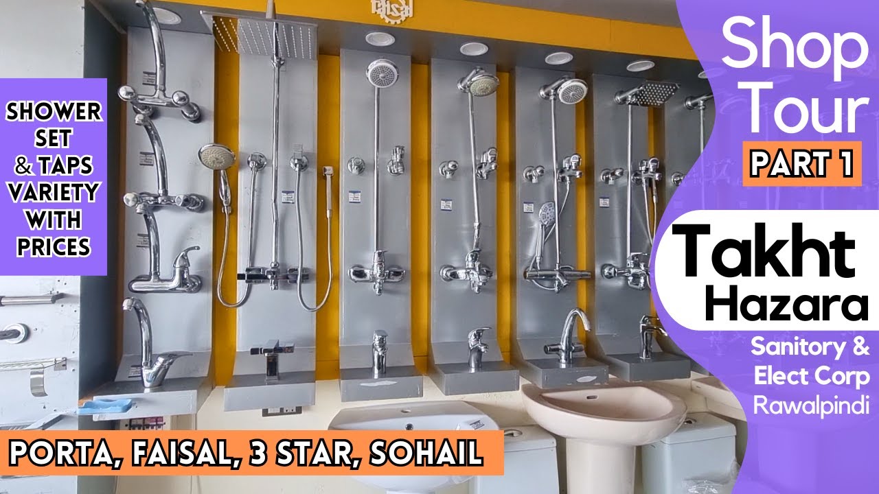 Ep 25 | Shower Sets & Tap Variety With Prices | Takht Hazara Corp ...