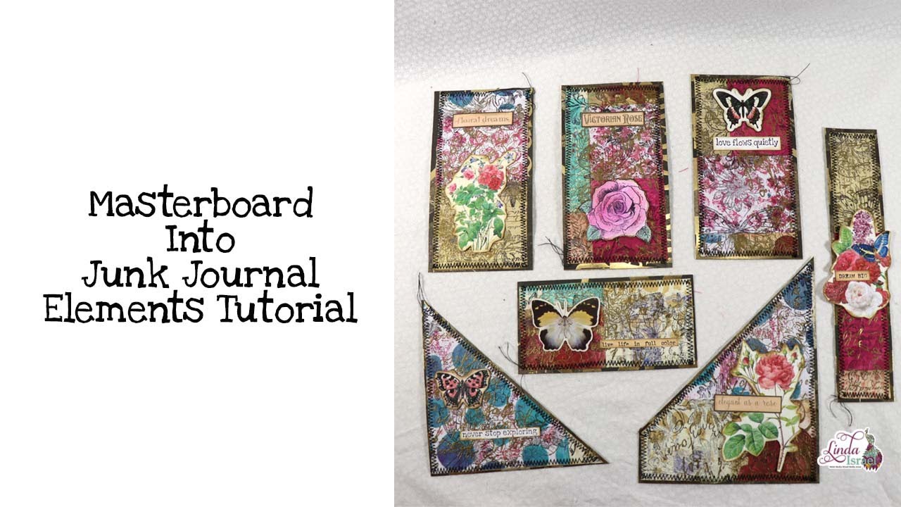 Masterboard Into Junk Journal Elements Tutorial - YouTube