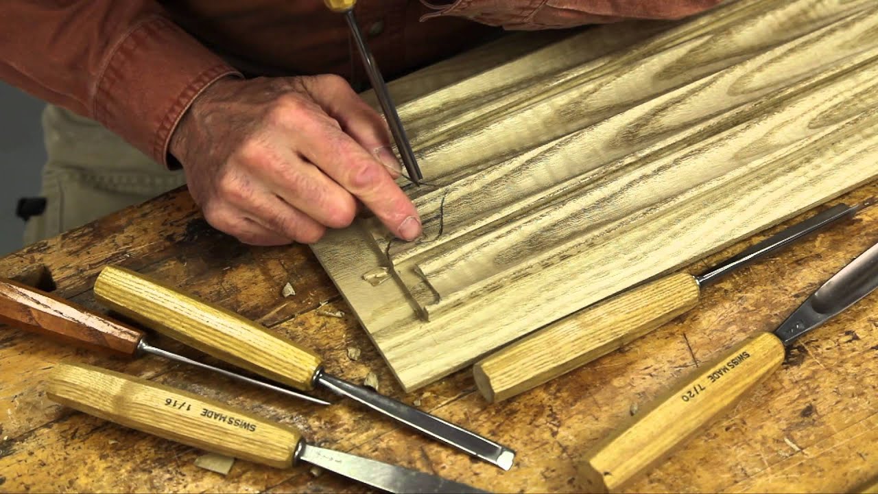 Carving Linenfold Panels - YouTube