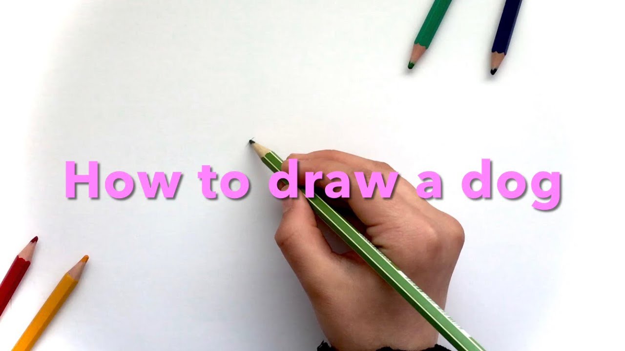 How To Draw Realistic Dog | Our First Video | Tutorial - YouTube