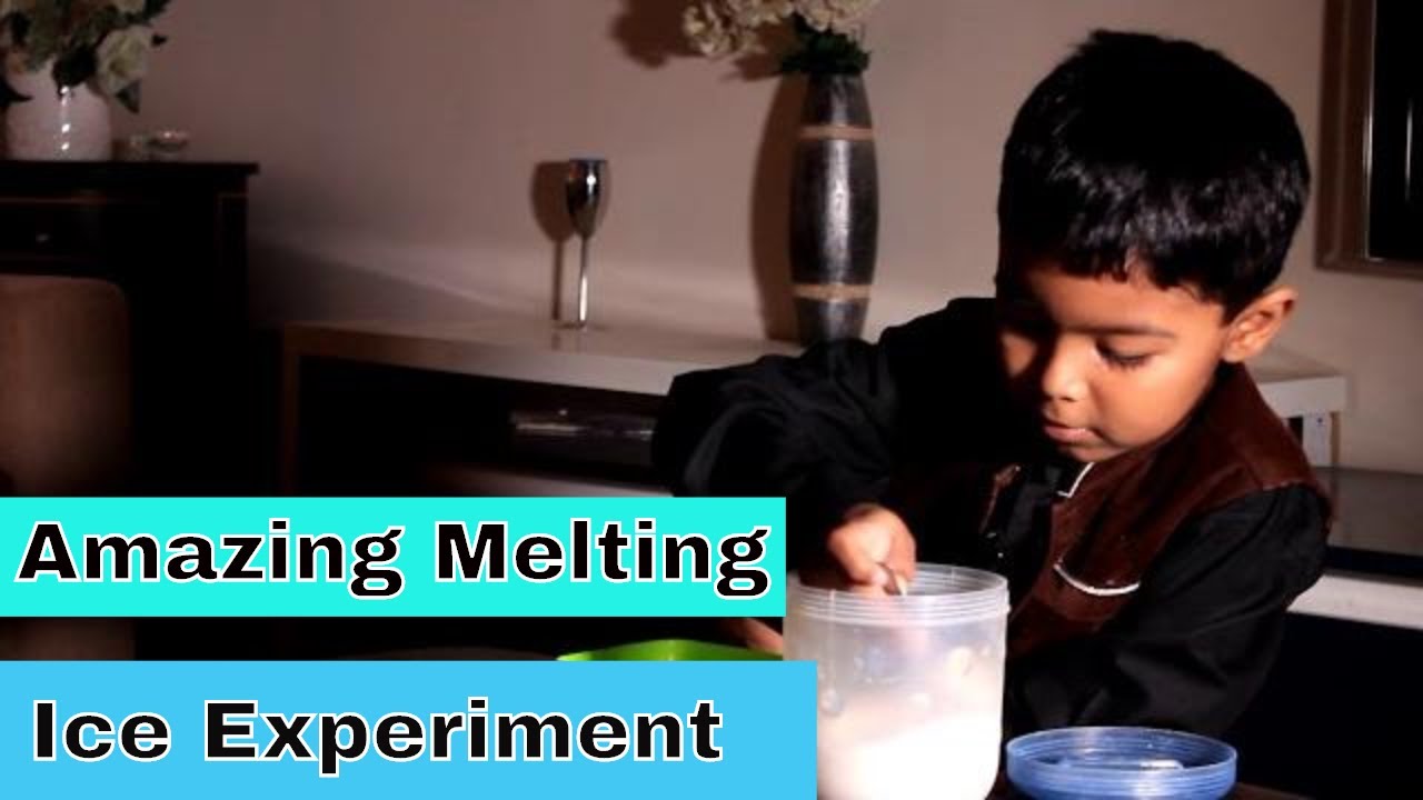 EASY SCIENCE experiments for kids : melting ice experiment by Umer ...