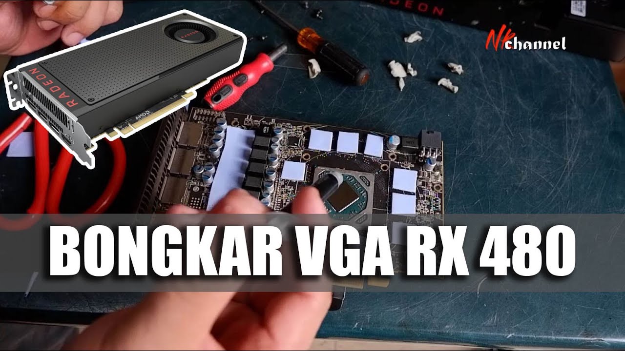 Cara pasang thermal pad VGA dan ganti thermal paste vga - YouTube