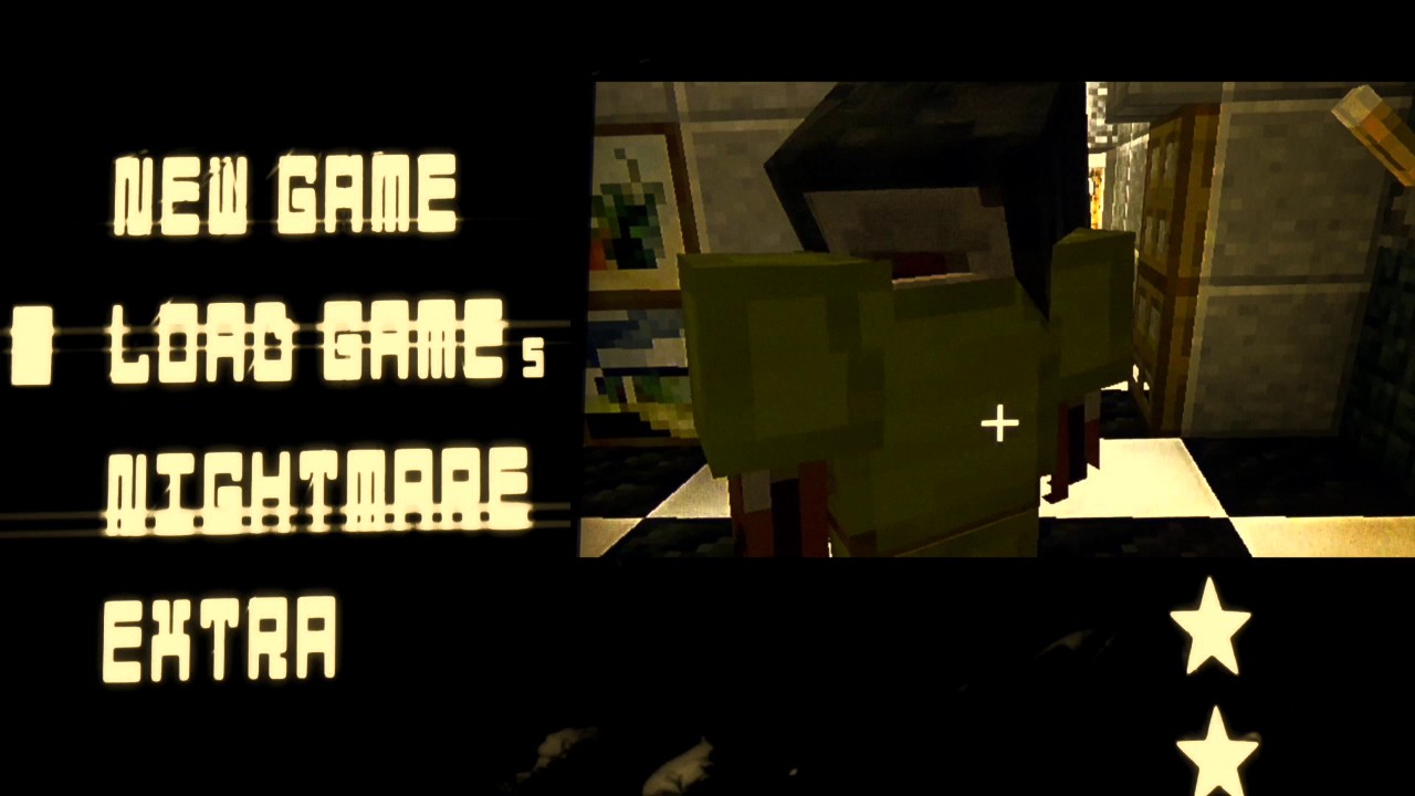 My MineCraft Custom Fnaf 3 Main Menu - YouTube