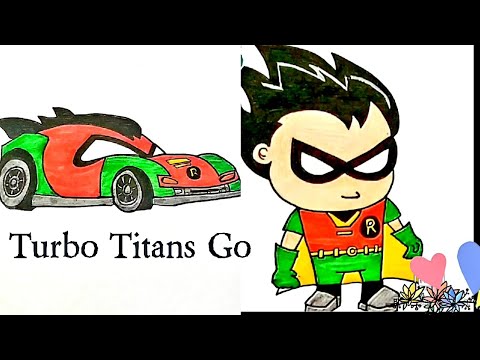 How to draw Turbo titans go @EZDRAW #teentitansgo #cute #drawing # ...