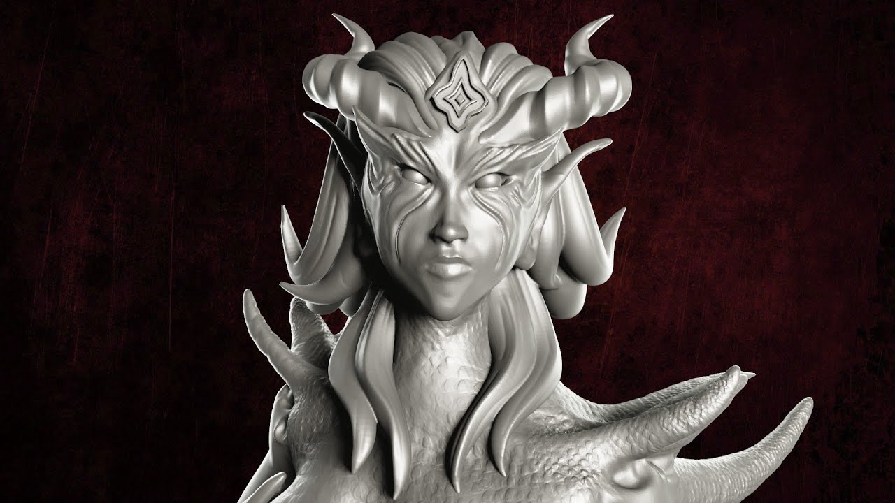DEMON OF FIRE - 3D SPEED SCULPT IN BLENDER - YouTube