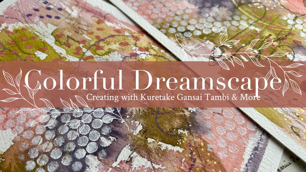 Colorful Dreamscape: Creating with Kuretake Gansai Tambi Art Tutorial - YouTube