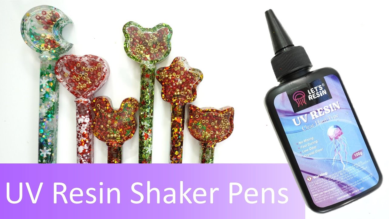 Fast and Easy UV Resin Shaker Pens - YouTube