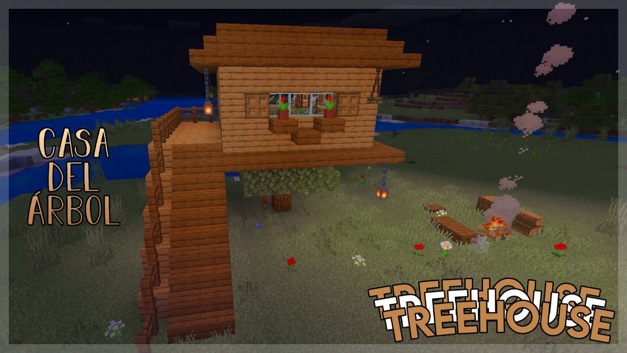 (Minecraft) Treehouse aesthetic | sᴘᴇᴇᴅʙᴜɪʟᴅ 🌳 - YouTube