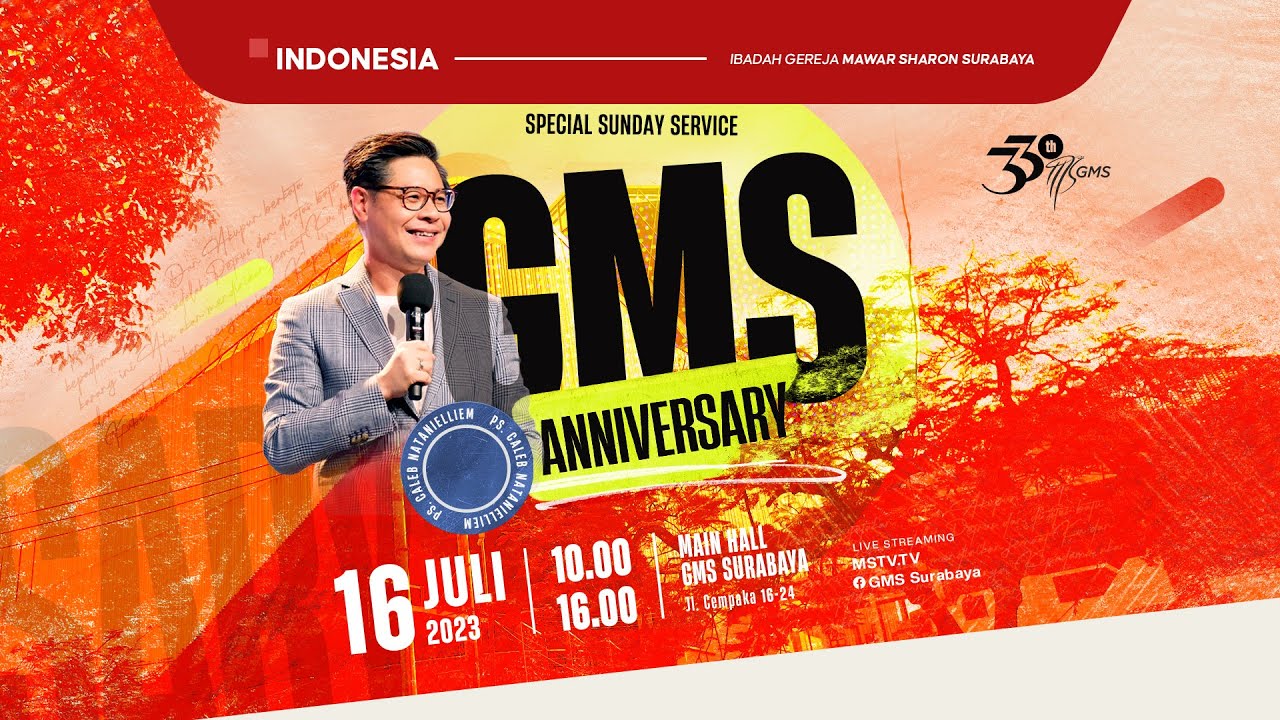 Special Sunday Service 2, 16 Juli 2023 (Indonesia) | Ps. Caleb Natanielliem | "GMS ANNIVERSARY ...