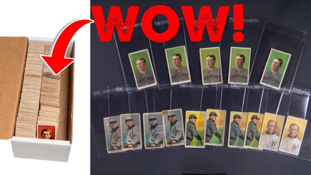 INSANE T206 vintage baseball card collection found!! - YouTube