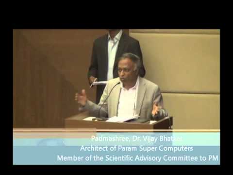 Padmashree , Dr. Vijay Bhatkar addressing during 2nd GTU Innovation ...