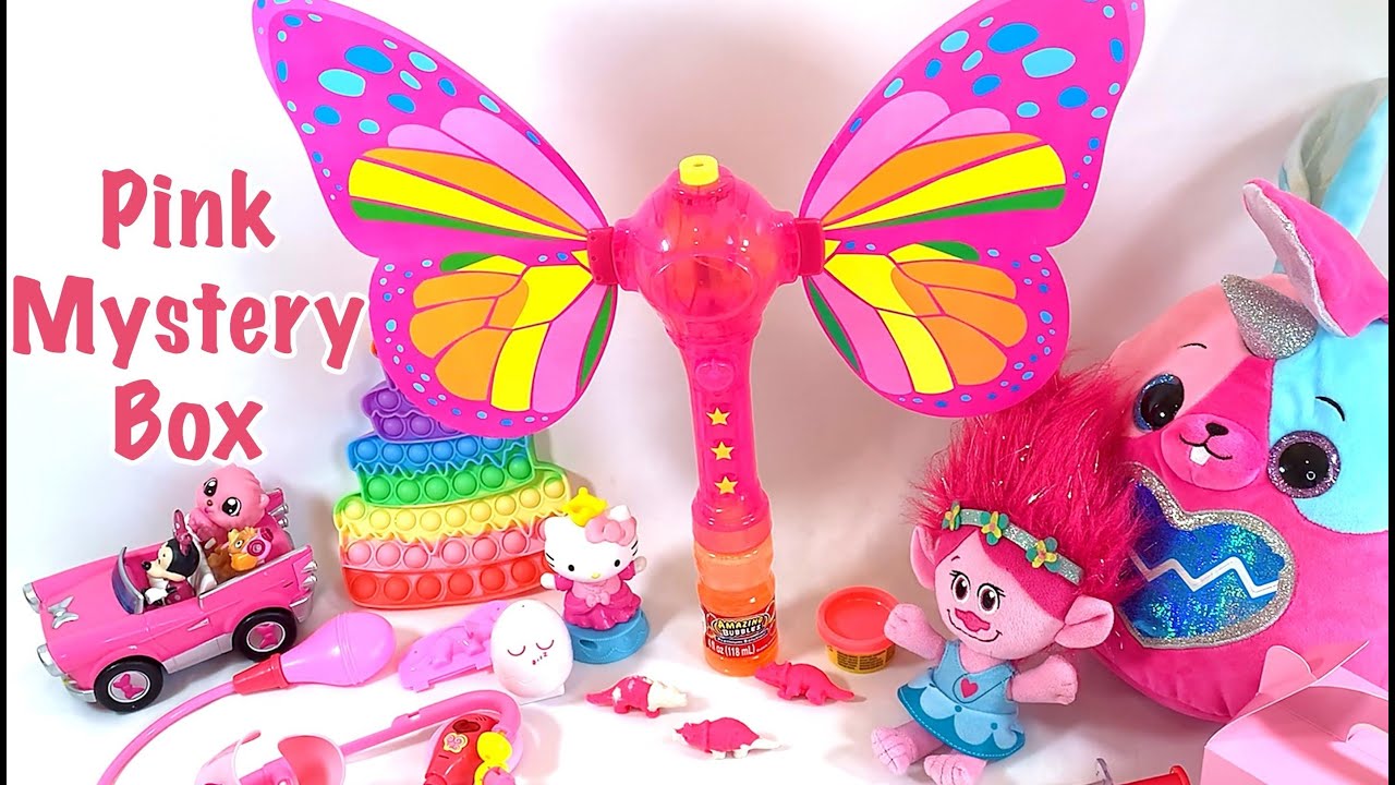 Learning Colors Video for Toddlers I Pink mystery box - YouTube
