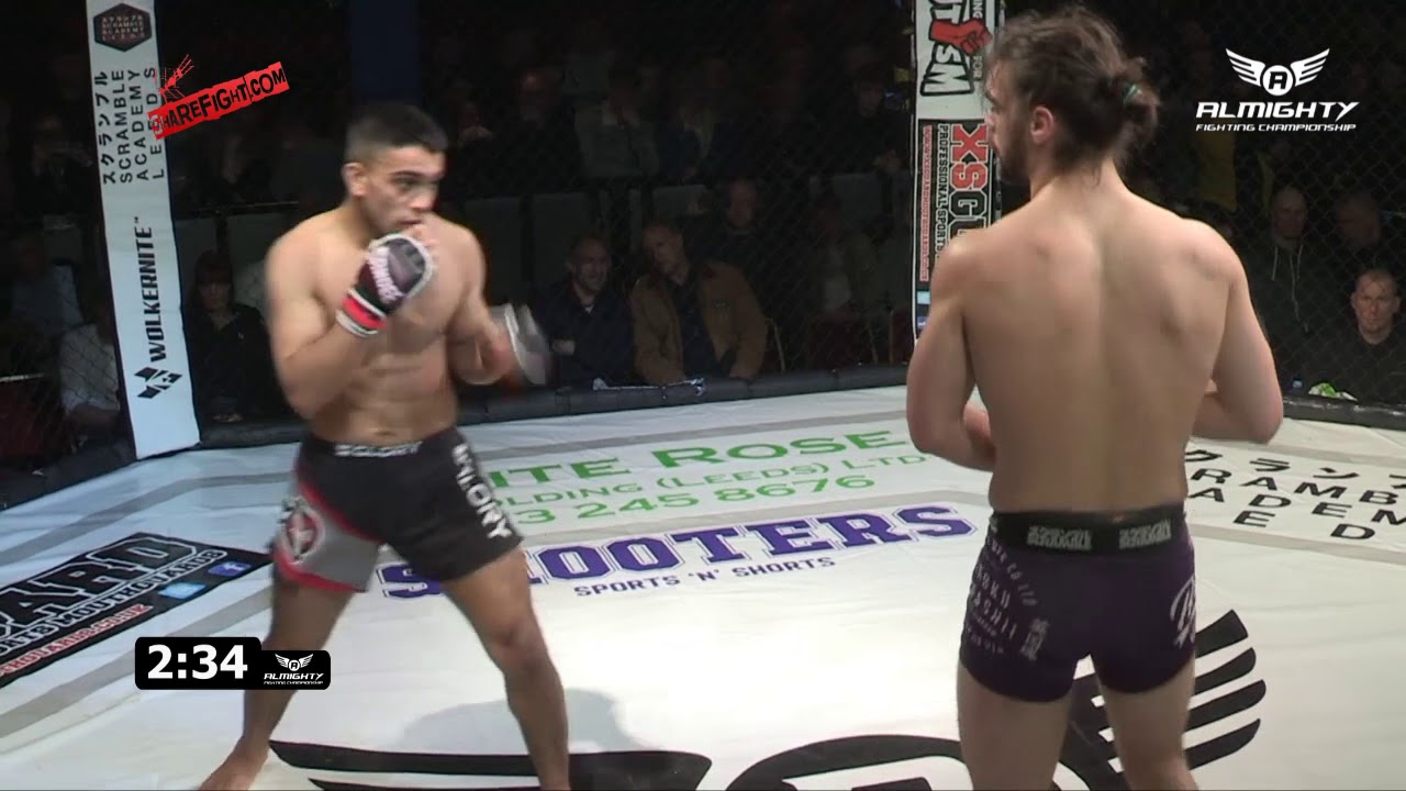 Almighty Fighting Championship 7 - Jamal Raja v Michael Davies - YouTube