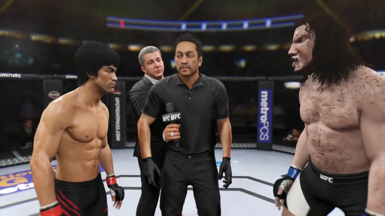 Bruce Lee vs. Wolfman - EA Sports UFC 2 - Epic Fight - YouTube