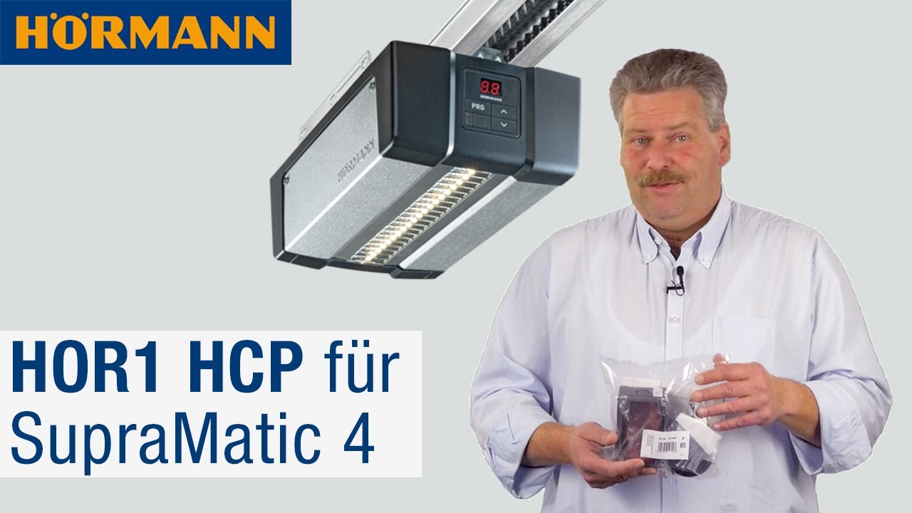 HOR1 HCP für Garagentor-Antriebe SupraMatic 4 installieren | Hörmann - YouTube