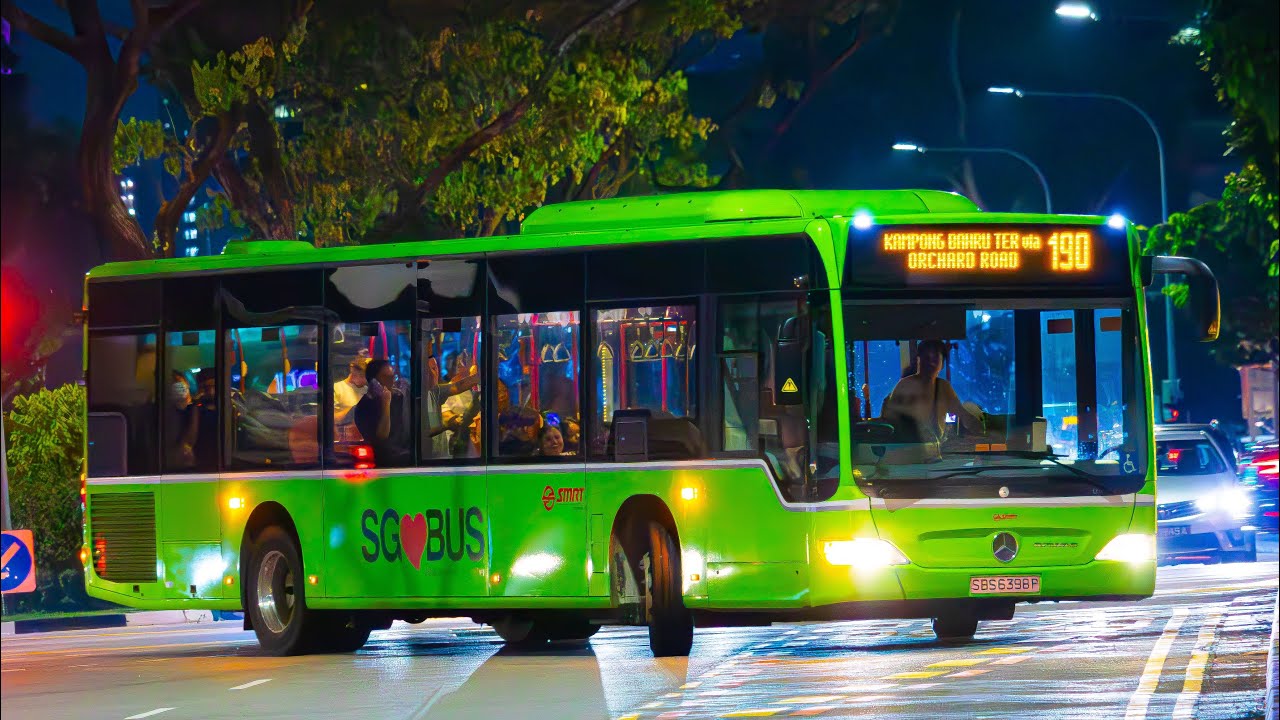 [RARE!] SBS6398P 190 - SMRT MERCEDES BENZ O503 CITARO Voith DIWA 854.5 ...