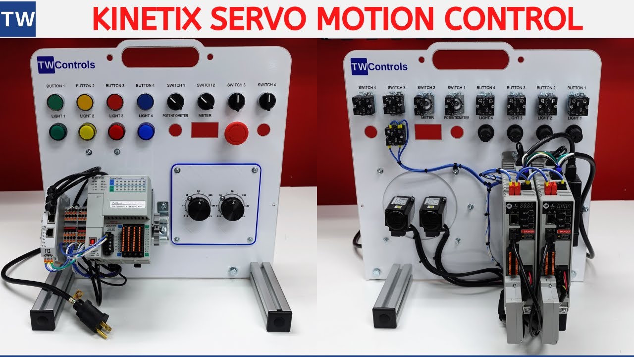 Allen Bradley Kinetix PLC Trainer for Motion Control - YouTube