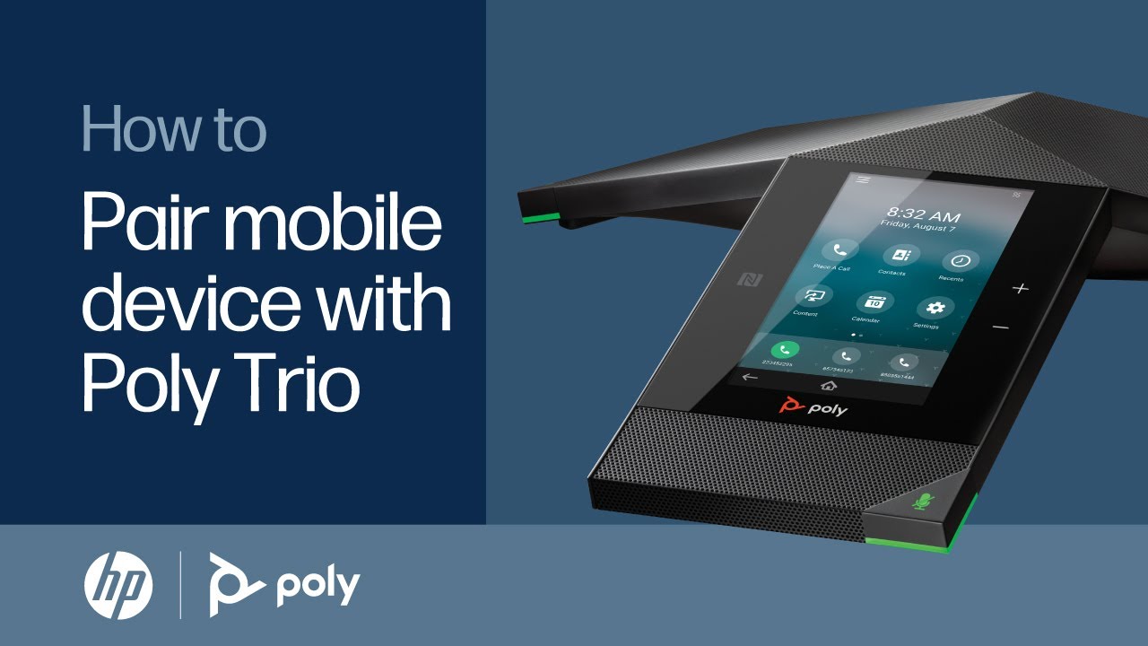 How to pair mobile device with Poly Trio | HP Support - YouTube