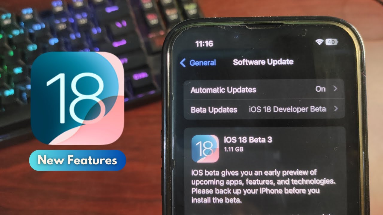 iOS 18 Beta 3 is OUT with NEW FEATURES - YouTube