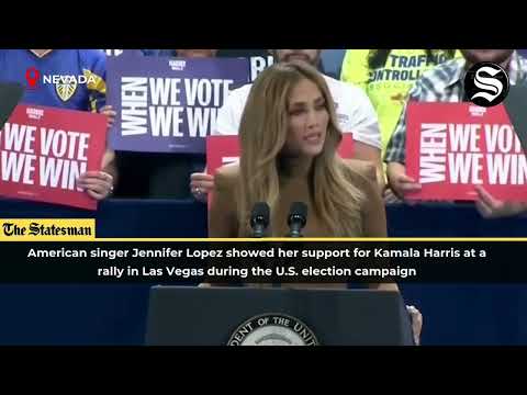 Jennifer Lopez Shows Support for Kamala Harris at Las Vegas Rally During U.S. Election Campaign